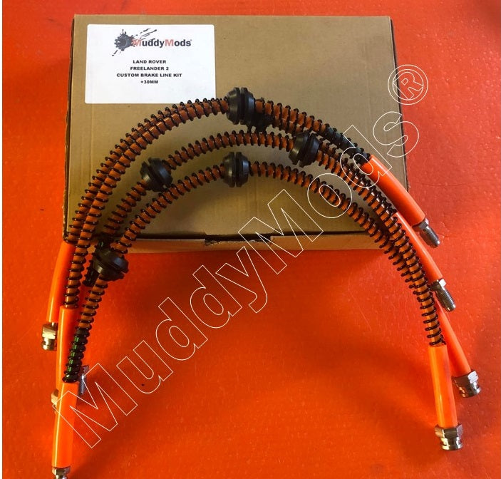 Freelander 2 Stainless Steel Braided Brake Hose Kit +40mm (2006 ...