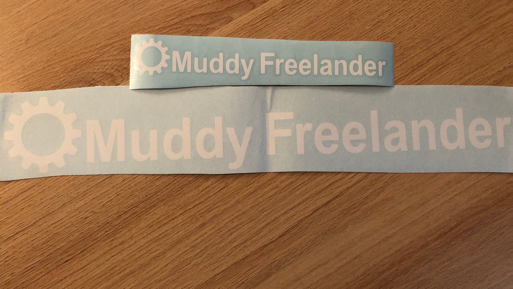 Muddy Freelander Sticker - WHITE | MuddyMods